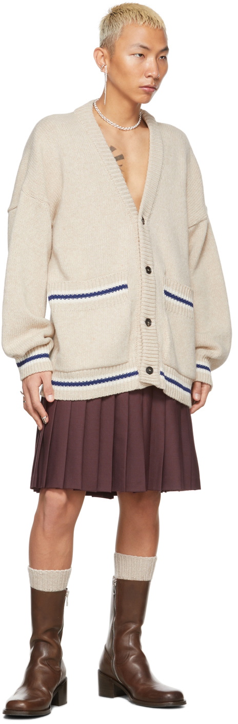 EGONlab SSENSE Exclusive Burgundy Tailoring Skirt EGONlab