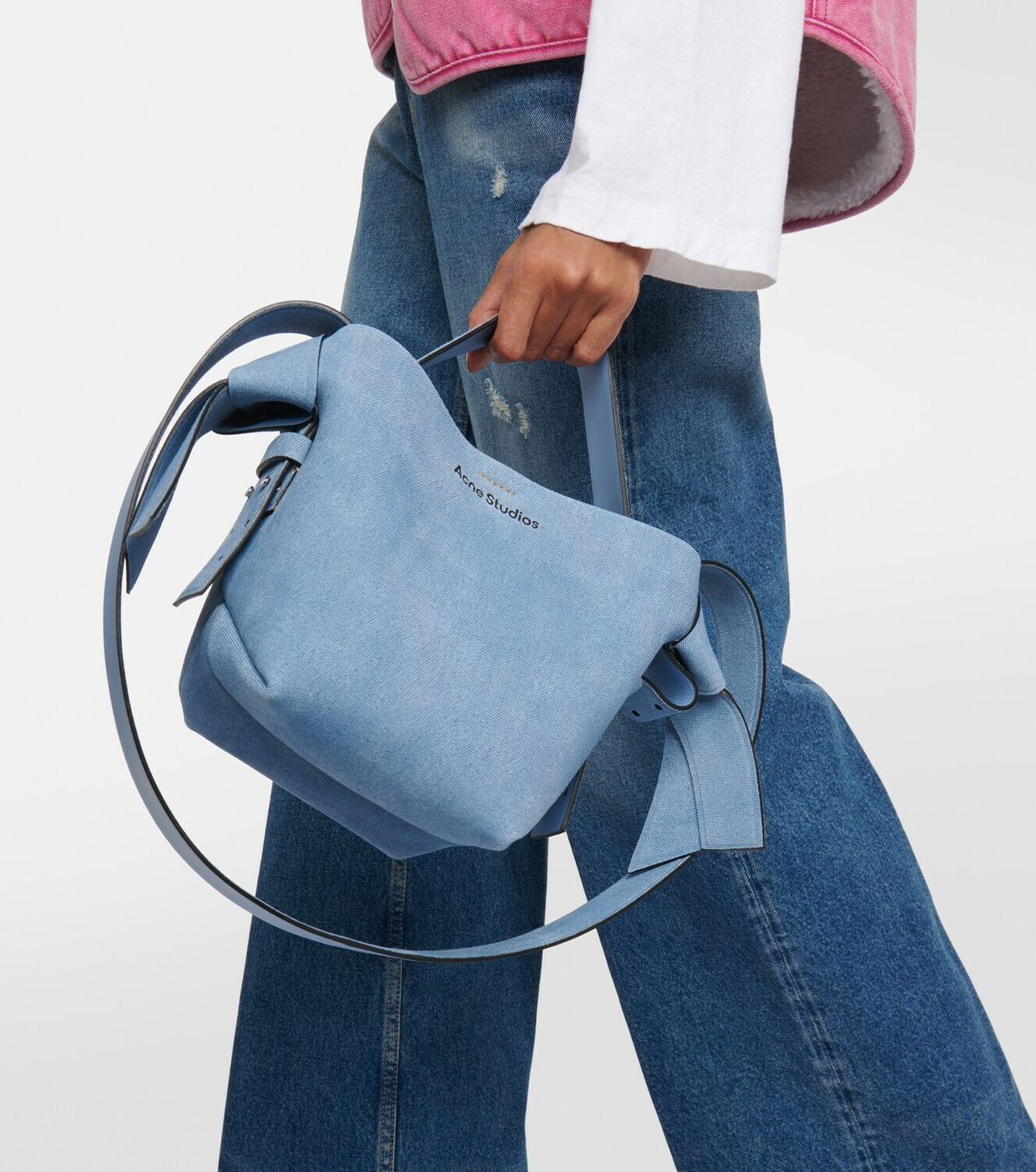 Acne Studios Musubi Mini denim shoulder bag Acne Studios