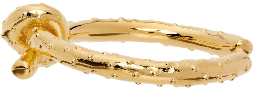 Acne Studios Gold Axelia Knot Bracelet Acne Studios