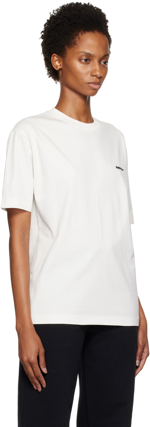 AMBUSH Three-Pack Off-White Embroidered T-Shirt Ambush