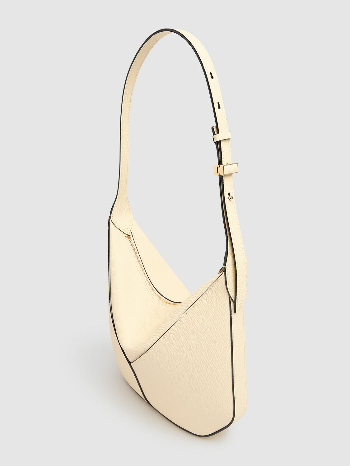 VALEXTRA Mini Viv Hobo Leather Bag Valextra