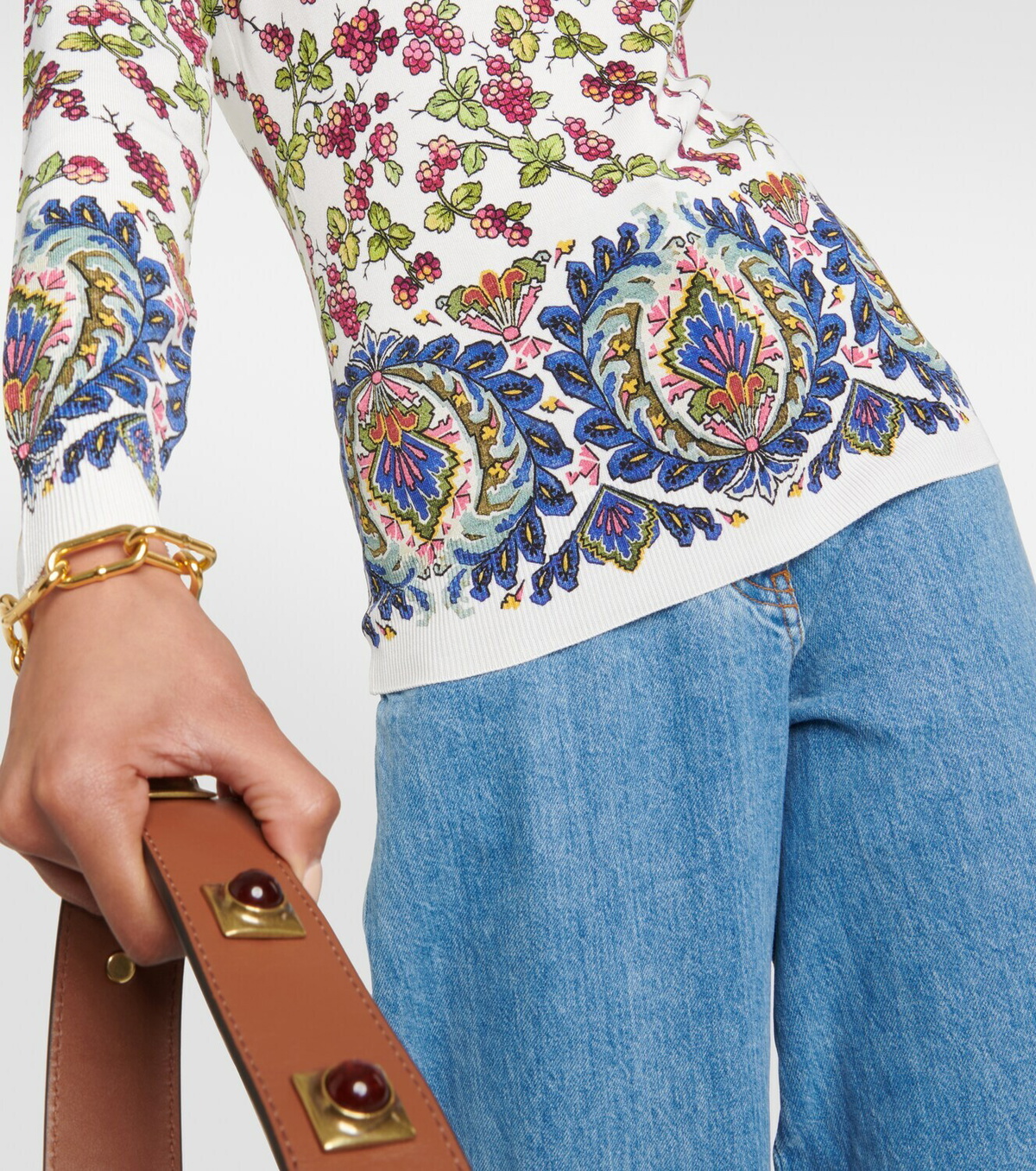 Etro Printed silk-blend sweaters Etro