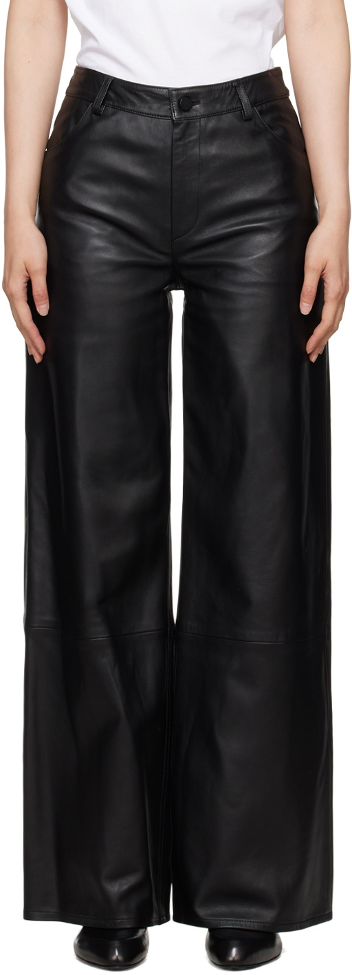 Loulou Studio Black Figari Leather Pants Loulou Studio