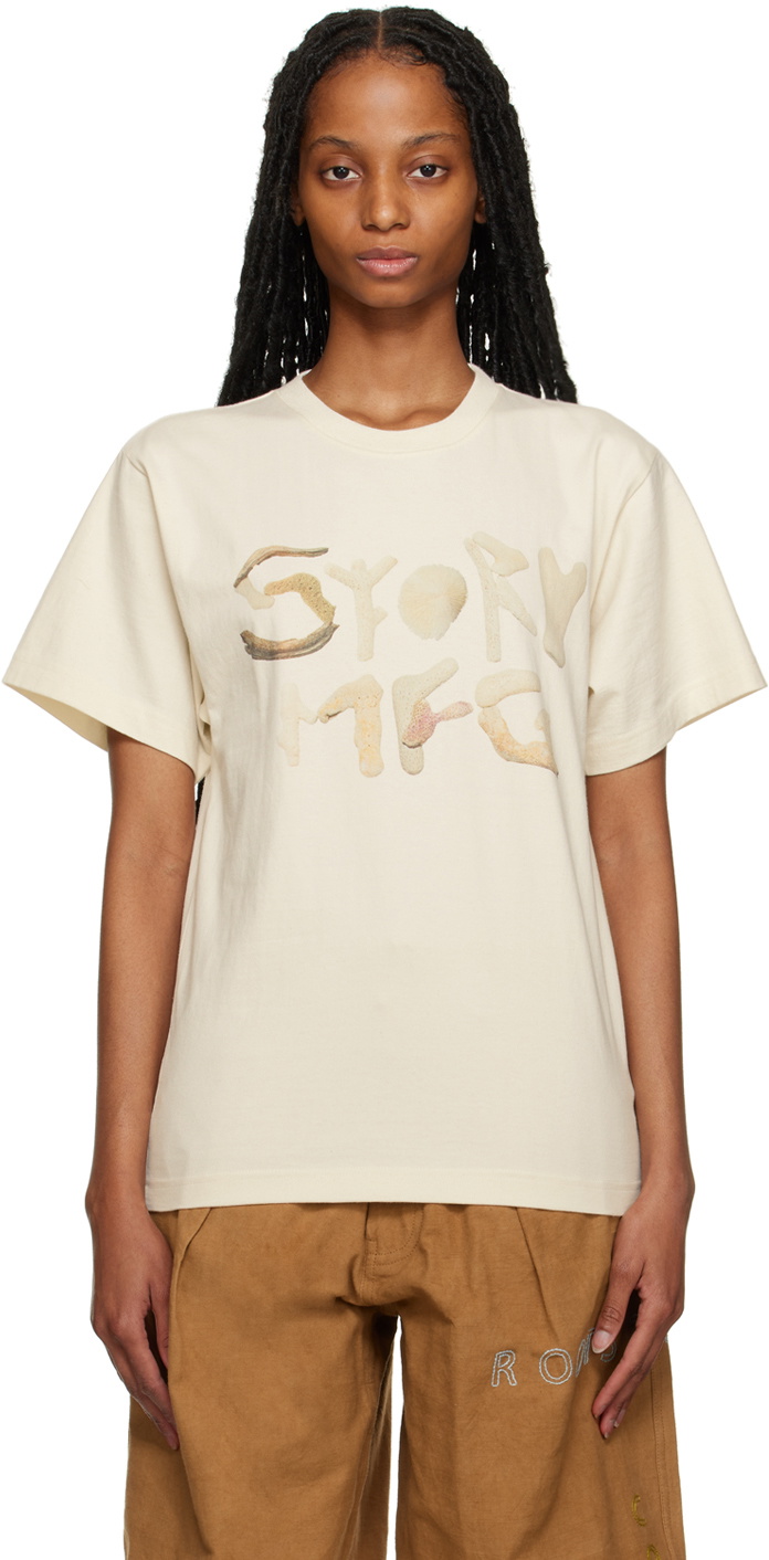 Story mfg. Off-White Grateful T-Shirt Story Mfg.