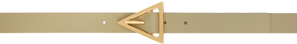 Bottega Veneta Taupe Triangle Belt Bottega Veneta