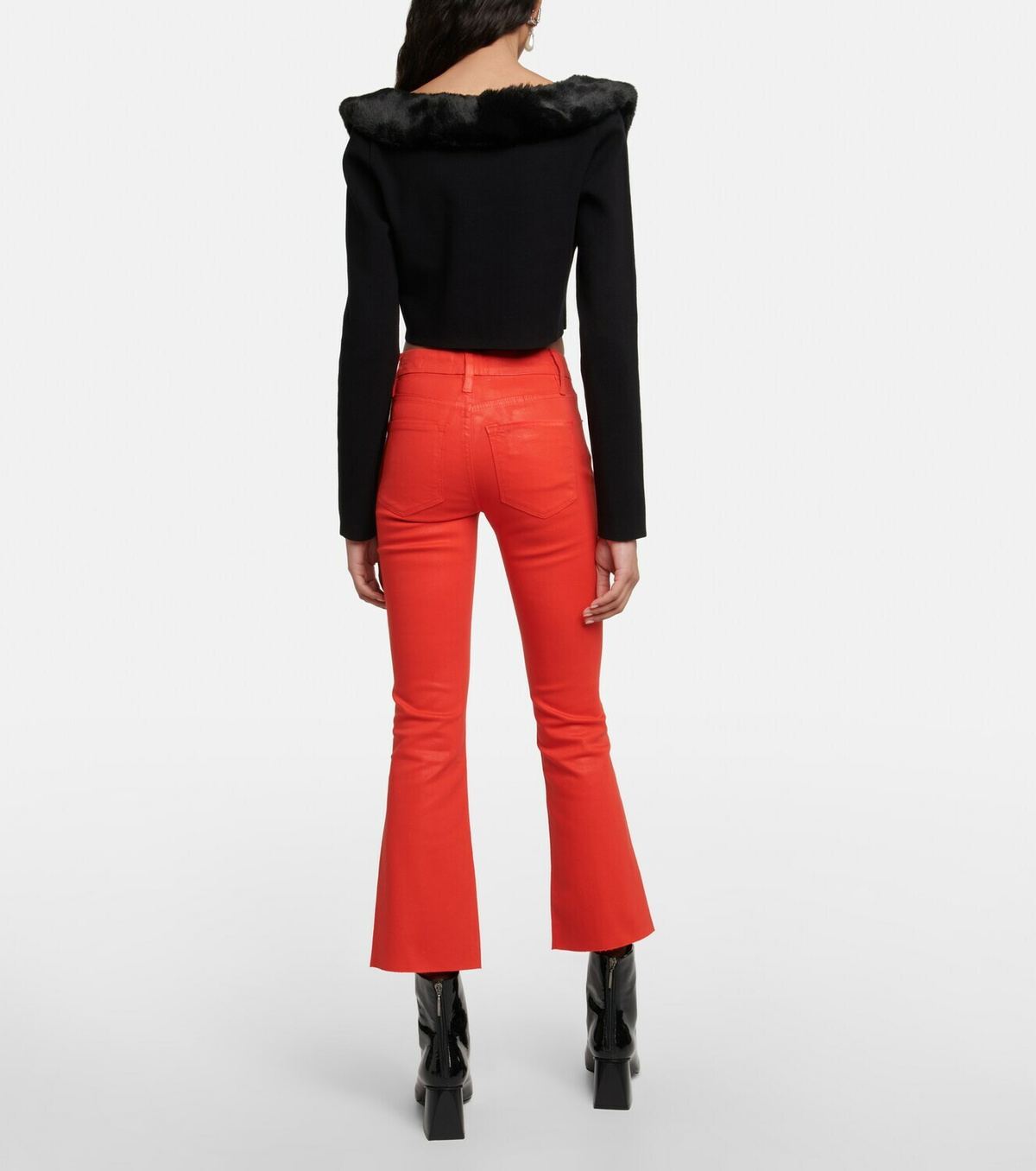 Frame - Le Crop Mini Boot high-rise jeans Frame Denim