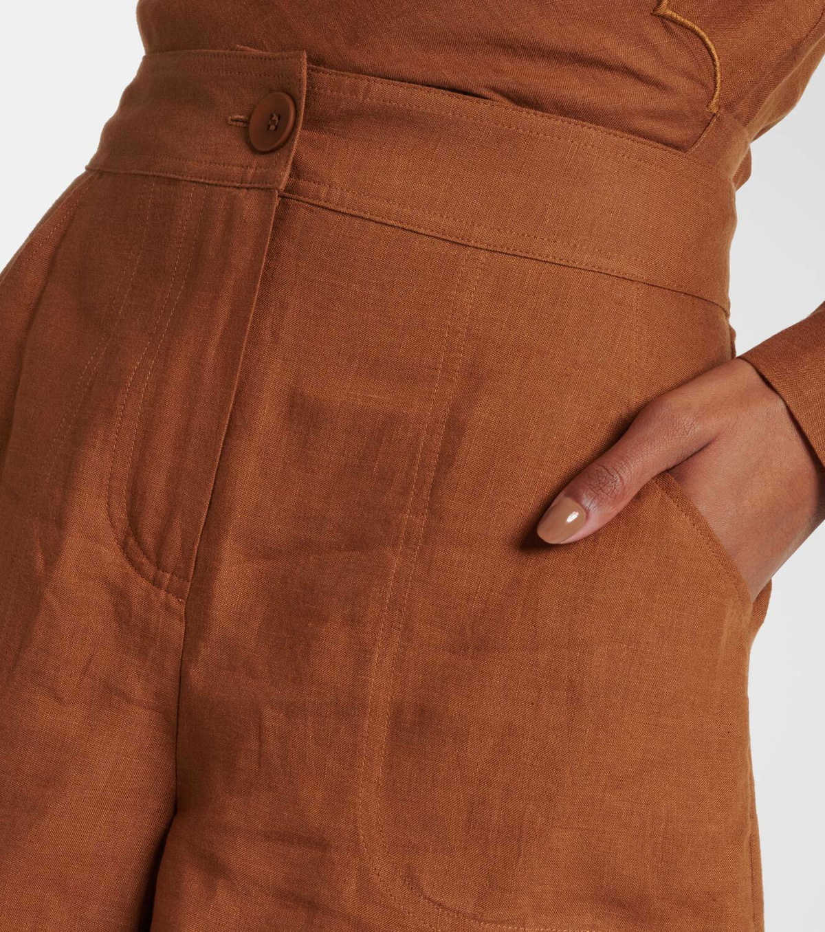 Eres Cheri scalloped linen shorts ERES