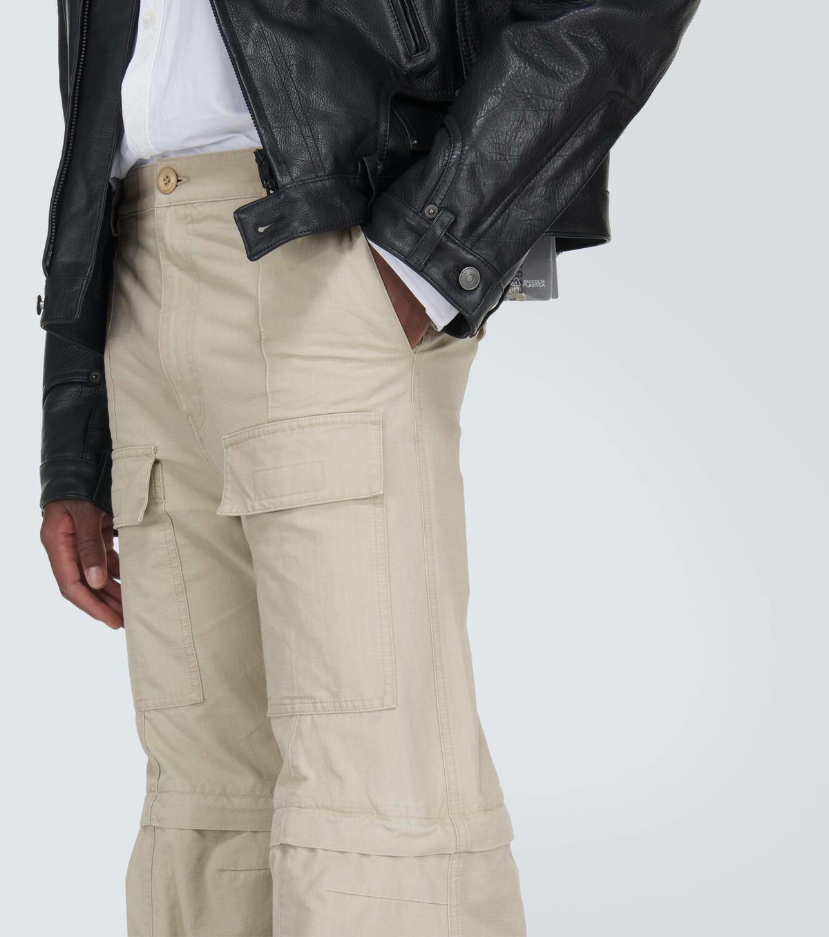 Balenciaga Hybrid flared cotton cargo pants Balenciaga Balenciaga Hybrid flared cotton cargo pants Balenciaga