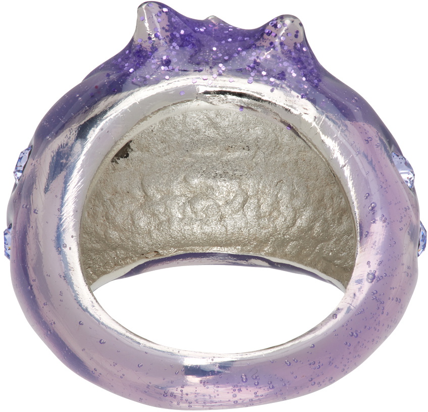 Collina Strada Purple & Pink Rhino Baby Ring Collina Strada