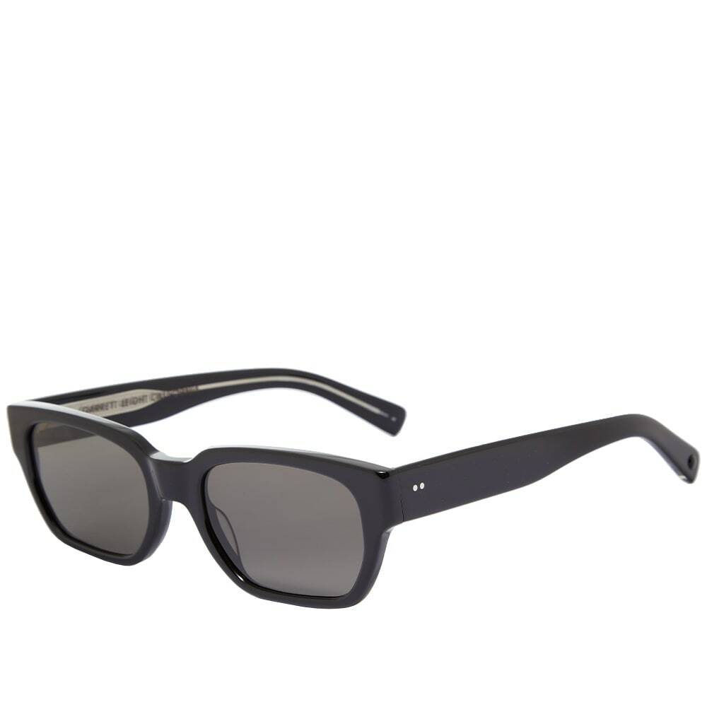 Garrett Leight Mayan Sunglasses in Black/Semi-Flat Grey Garrett Leight