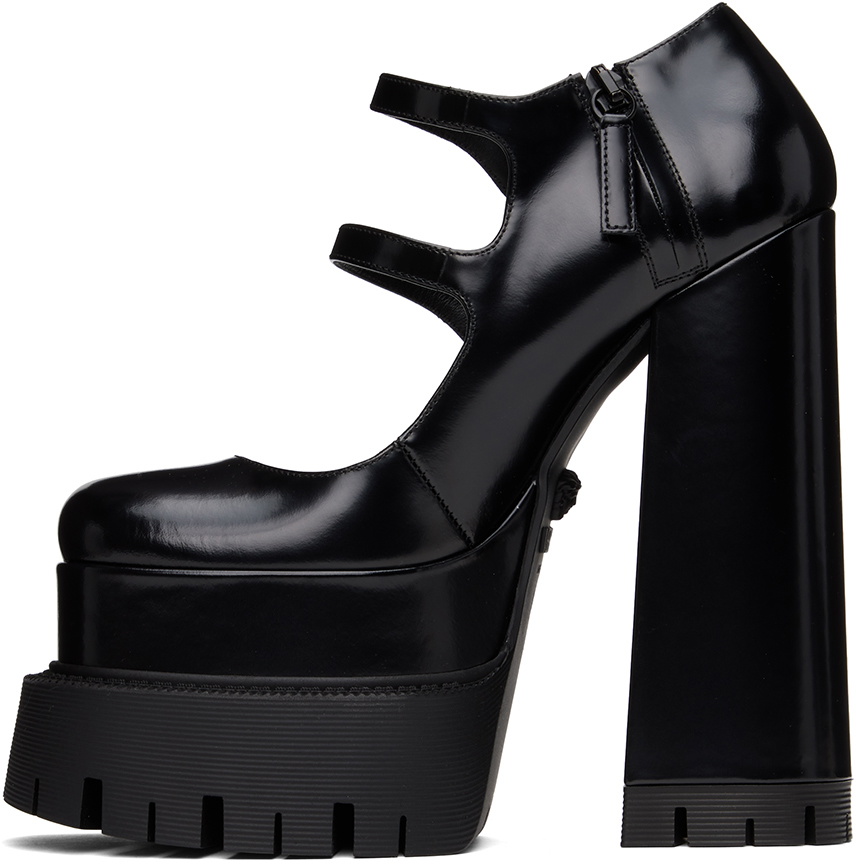 Versace Black Medusa Aevitas Platform Heels Versace