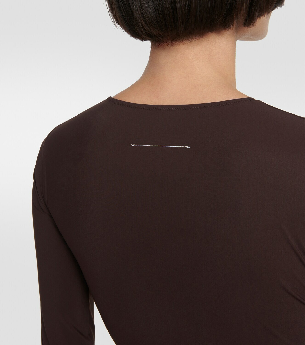 MM6 Maison Margiela Logo jersey bodysuit MM6 Maison Margiela