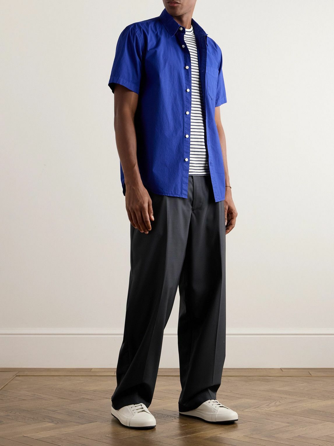 Alex Mill - Jo Garment-Dyed Cotton-Poplin Shirt - Blue Alex Mill