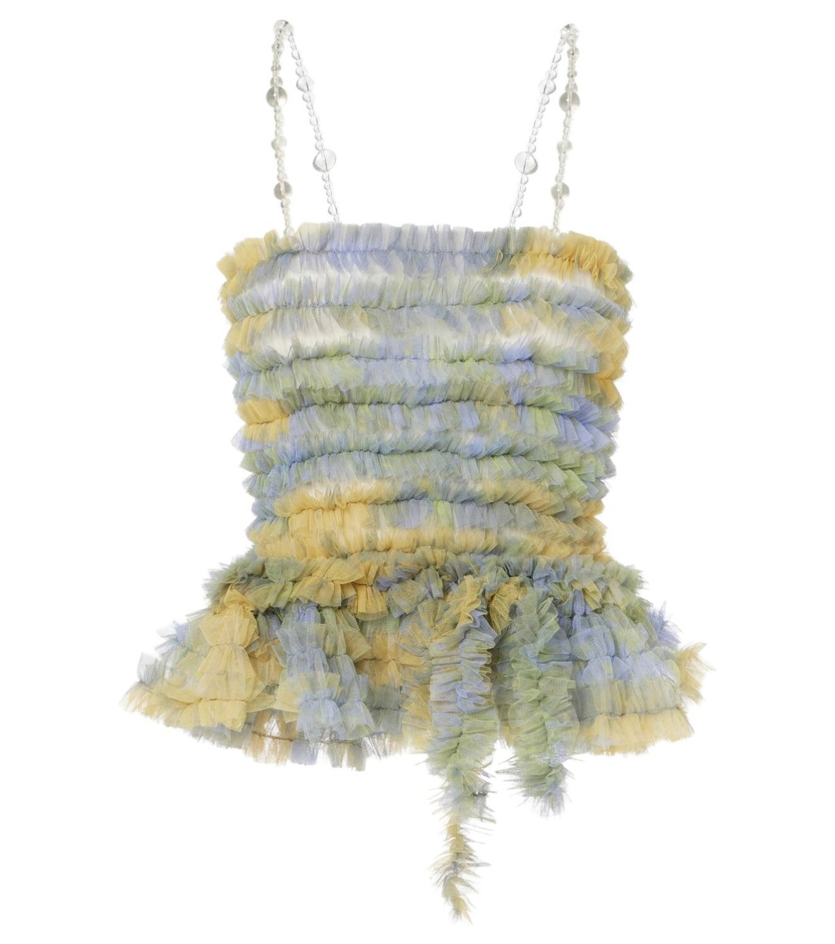 Susan Fang Smocked tulle top Susan Fang