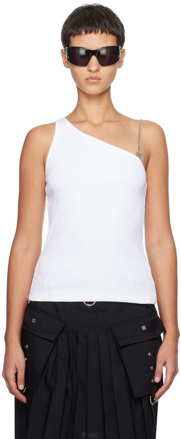 Givenchy White Chain Tank Top Givenchy