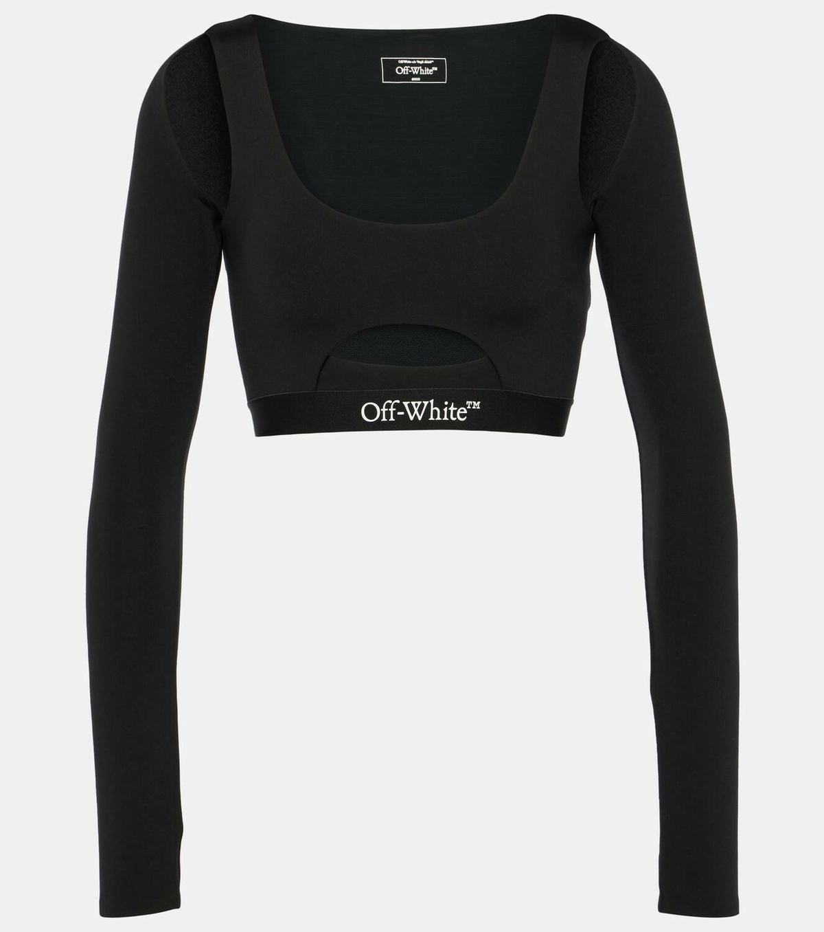 Off-White Logo cutout cropped top Off-White