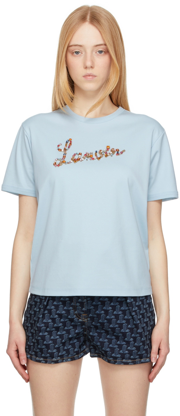 Lanvin Blue 'Lanvin' T-Shirt Lanvin