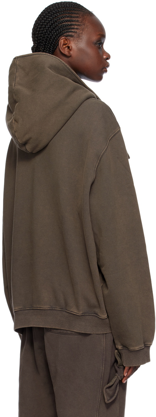 lesugiatelier Brown Ribbon Hoodie lesugiatelier