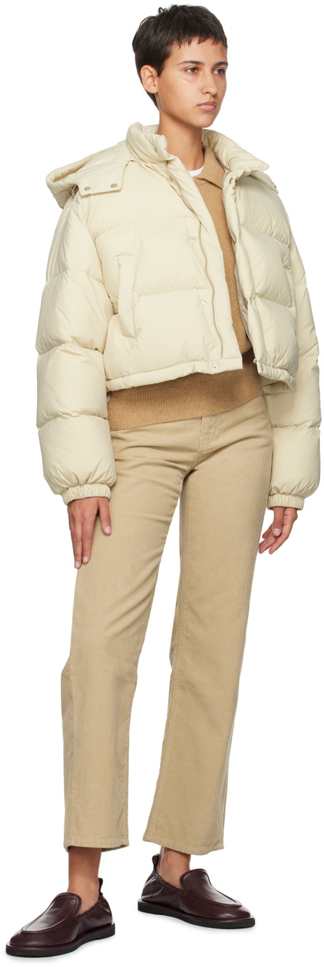 Dunst Off-White Cropped Down Jacket