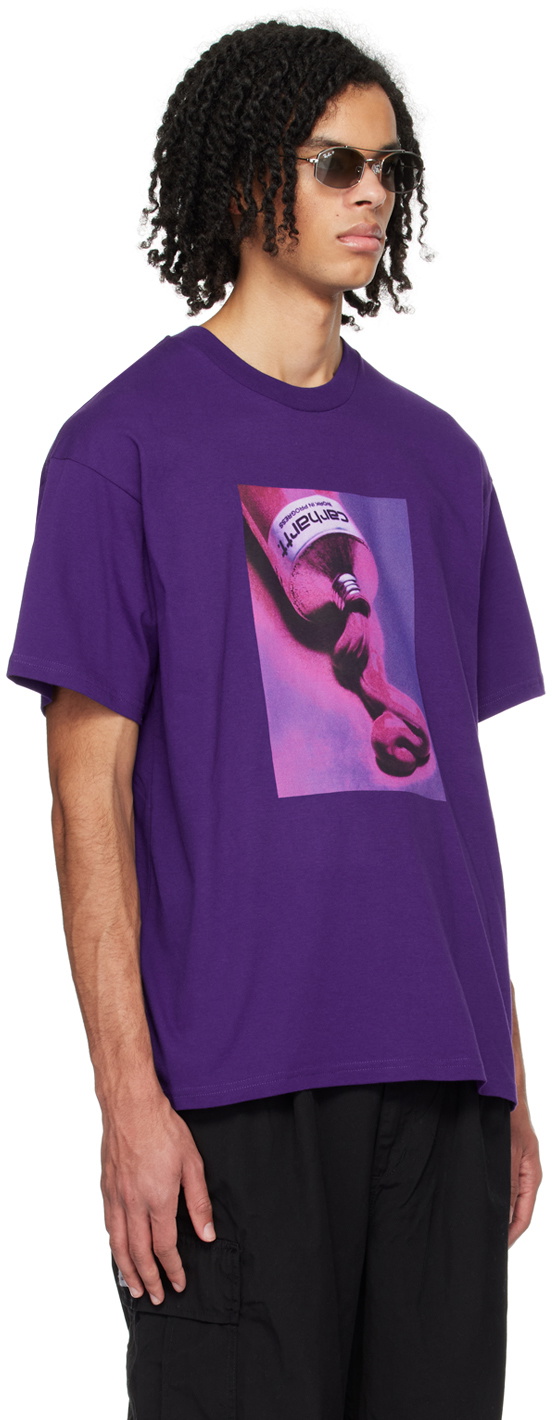 Carhartt Work In Progress Purple Tube T-Shirt Carhartt WIP