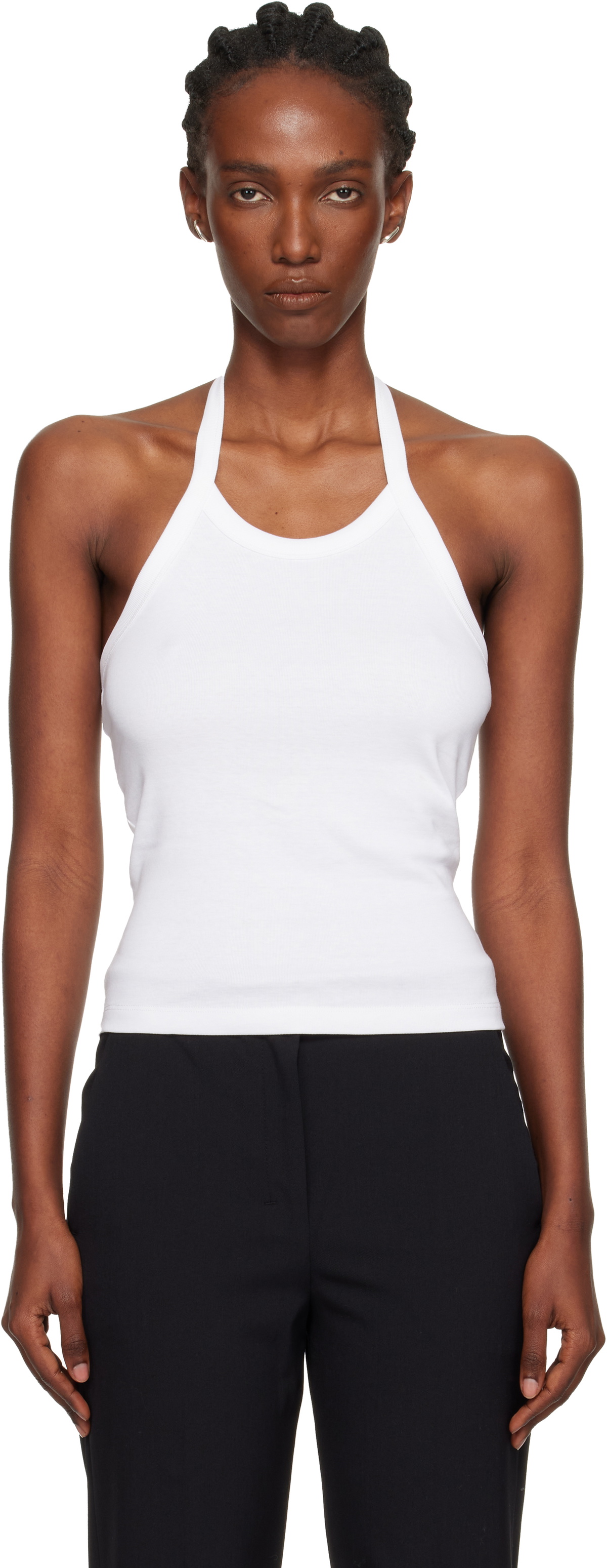 FLORE FLORE White Angie Tank Top FLORE FLORE