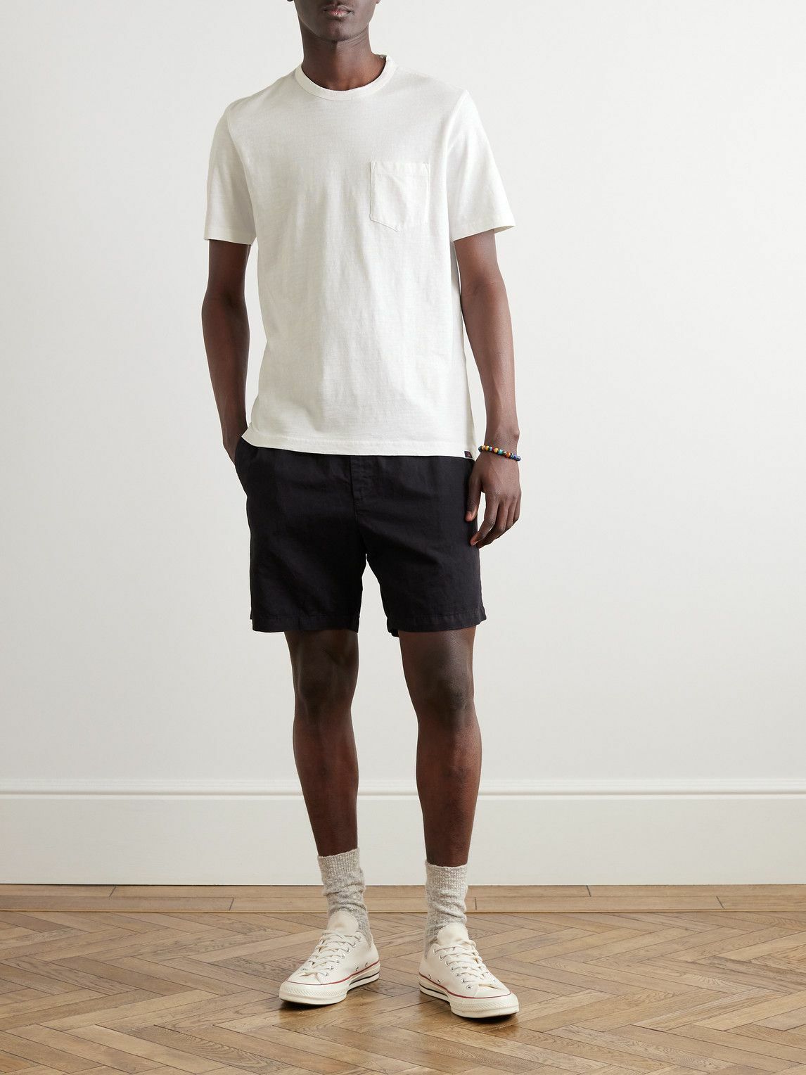 Faherty - Sunwashed Organic Cotton-Jersey T-Shirt - White Faherty