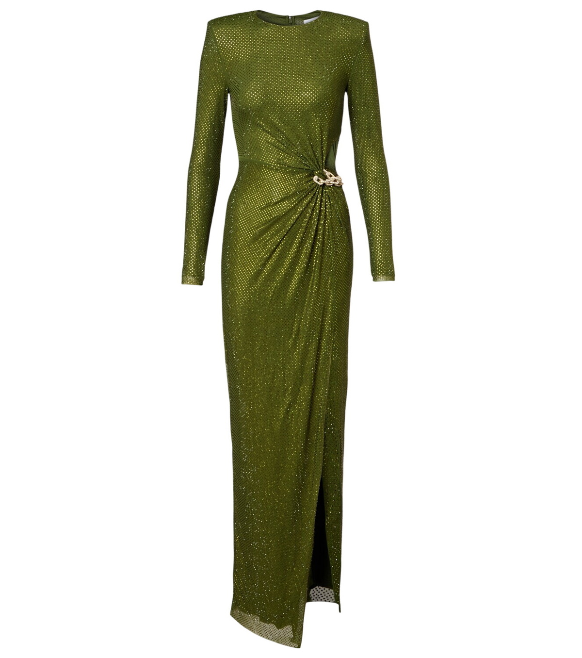 Self-Portrait Chain-detail embellished jersey gown Self-Portrait