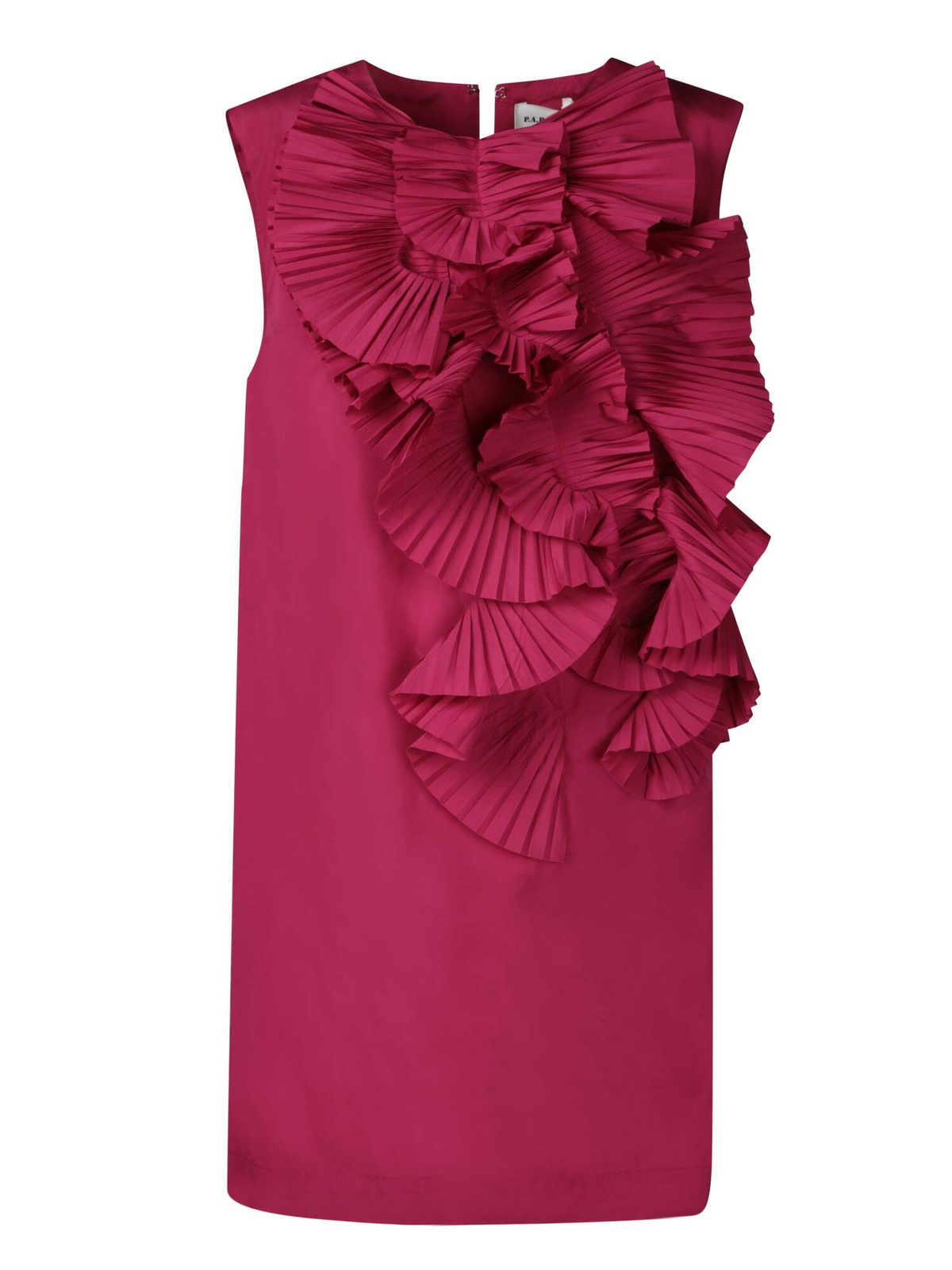 Parosh Fuchsia Mini Taffeta Dress Parosh
