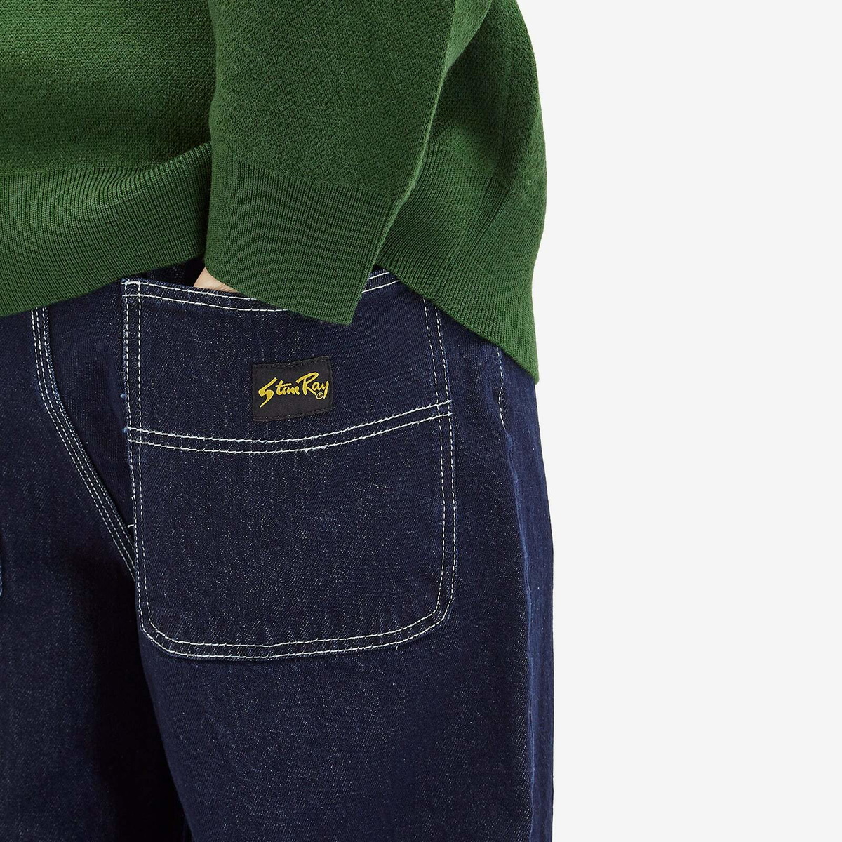 Stan Ray Men's Wide 5 Pocket Jeans in Single Rinse Denim Stan Ray