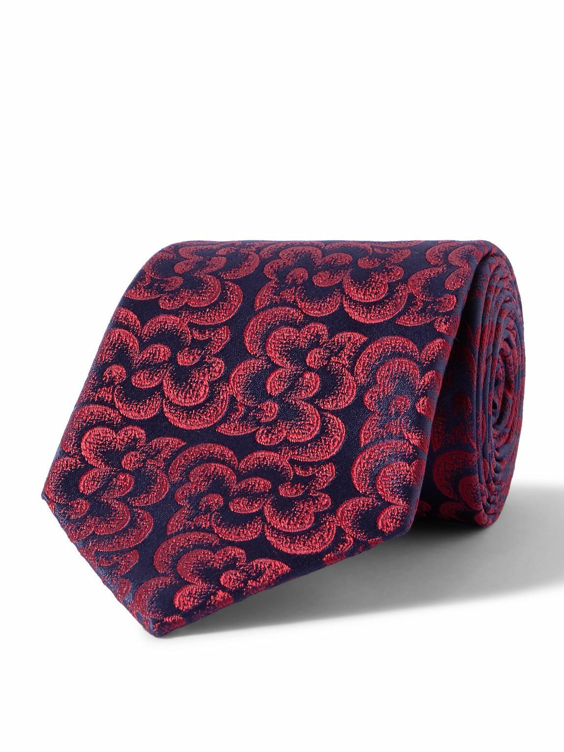 Charvet - 8.5cm Floral-Jacquard Silk Tie Charvet
