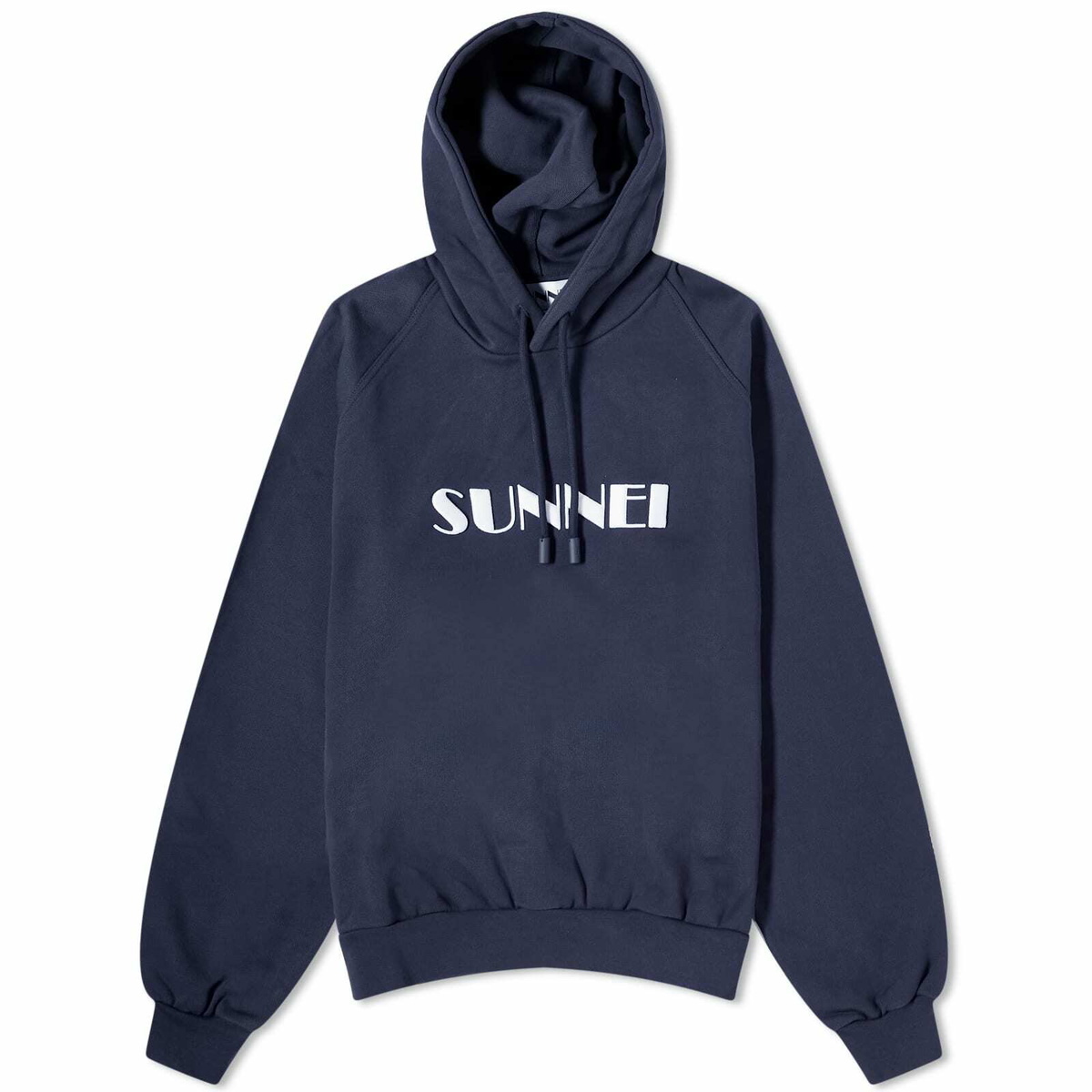 Sunnei Women's Big Logo Embroidered Hoodie in Carbon Sunnei