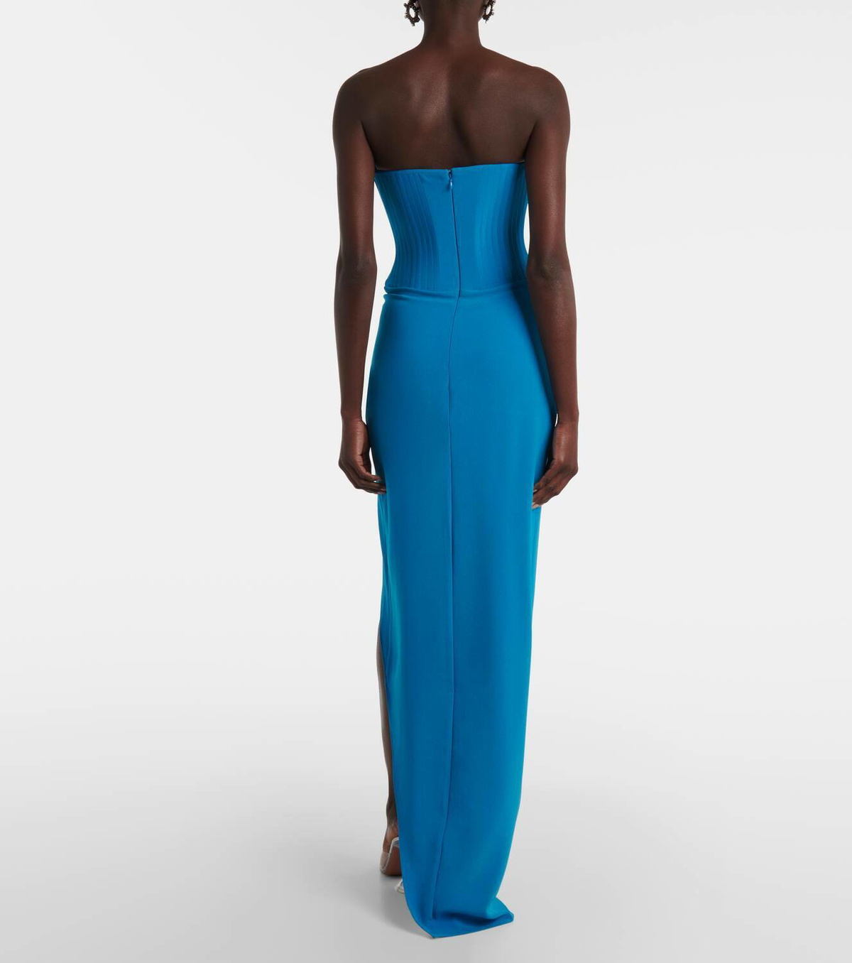 Alex Perry Draped crêpe corset gown Alex Perry
