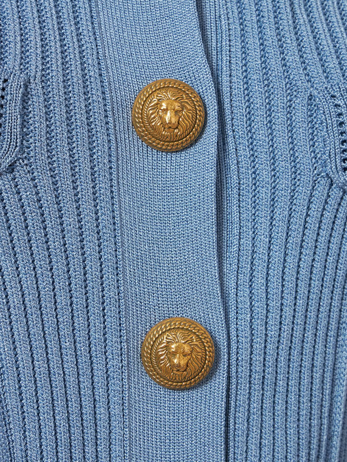 BALMAIN - Rib Knit Cardigan Balmain