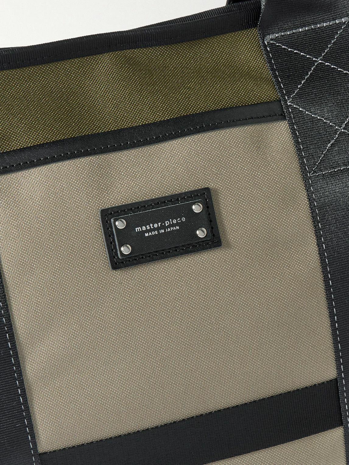 Master-Piece - Defend 2-Way Leather-Trimmed Coated-Canvas Tote Bag ...