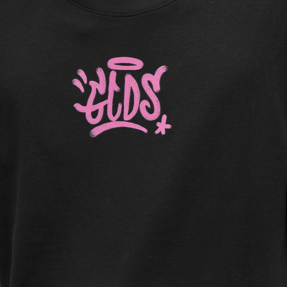 GCDS Men's Logo Graffiti T-Shirt in Black GCDS