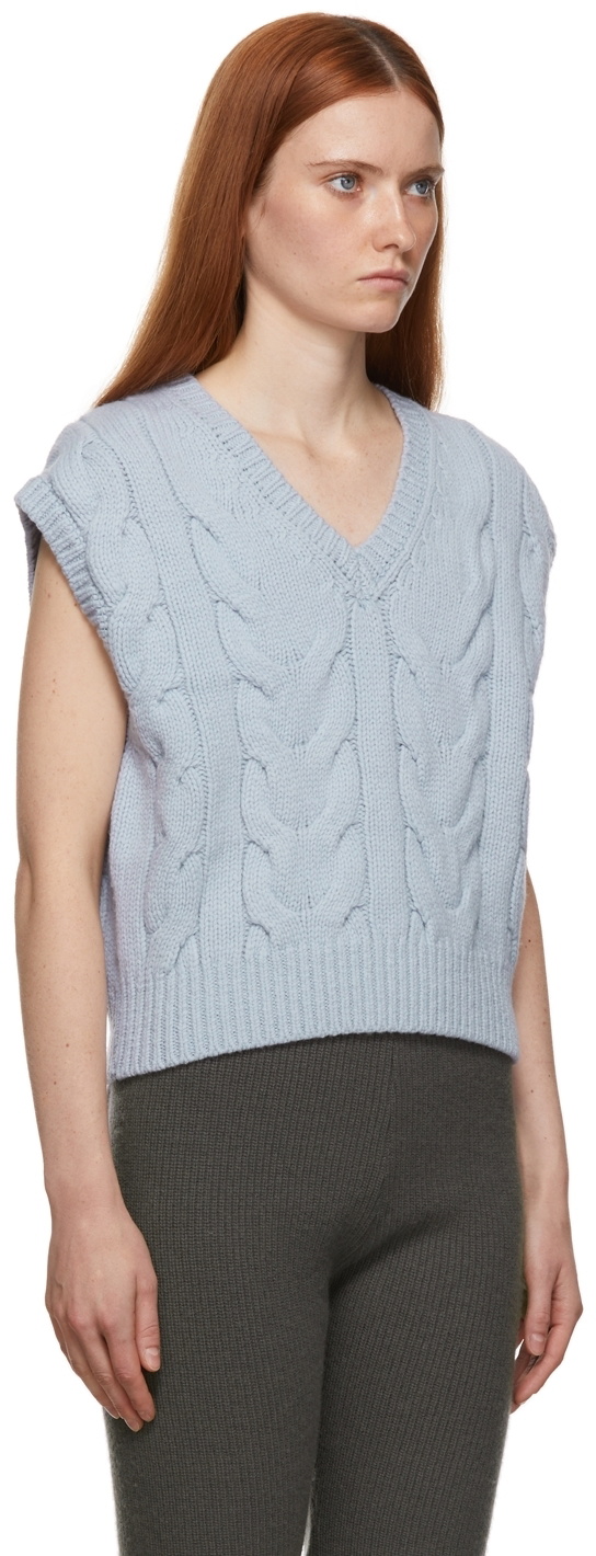 System Blue Cable Wool Vest System