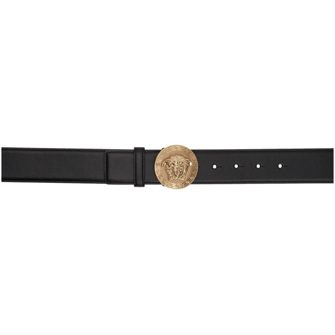 Versace Black Medusa Coin Belt Versace