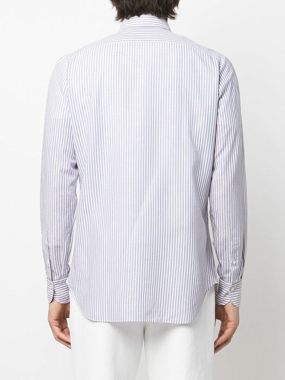 FINAMORE 1925 - Napoli Linen Striped Shirt Finamore 1925