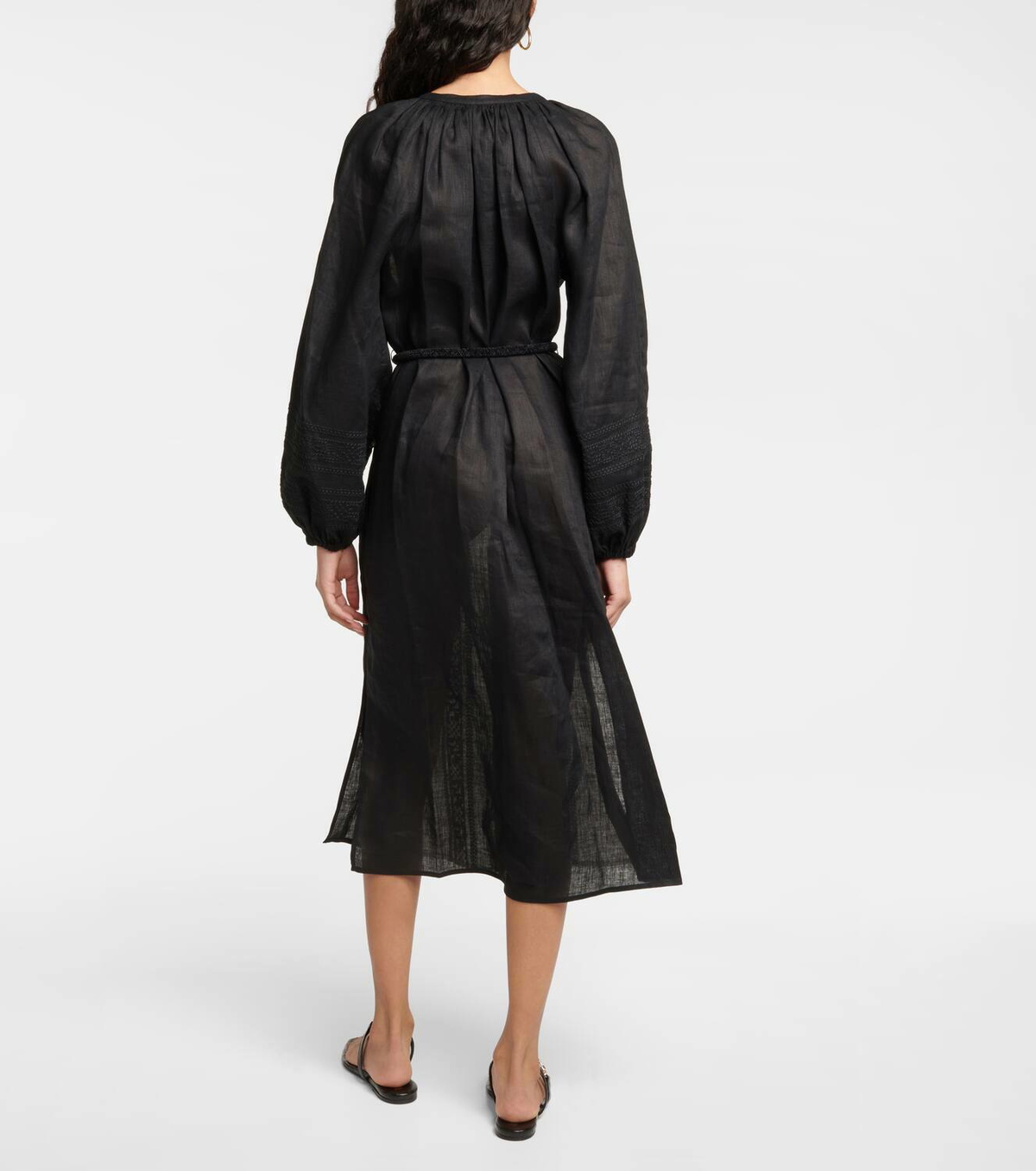 Tory Burch Embroidered linen kaftan Tory Burch