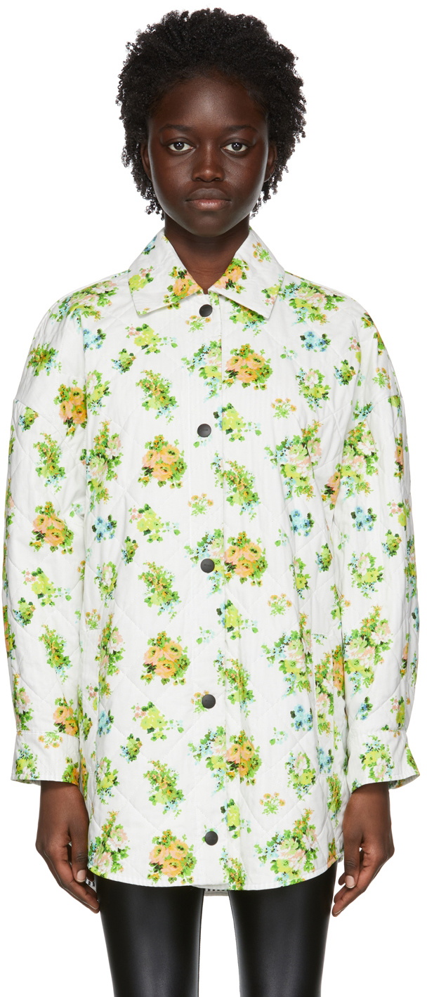 MSGM White Cotton Jacket MSGM