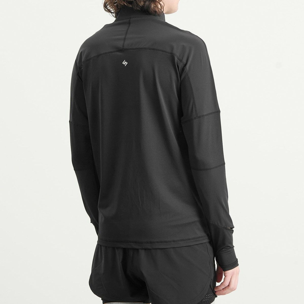 Represent 247 Men's Run Quarter Zip in Jet Black Represent