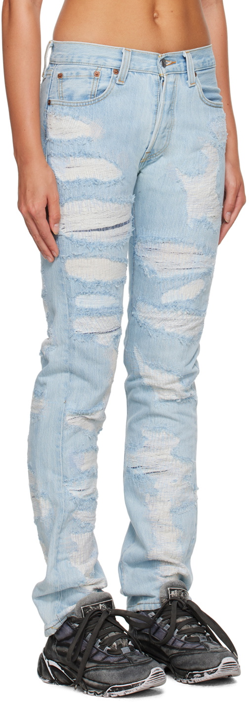 NotSoNormal Blue Destroyed Jeans NOTSONORMAL