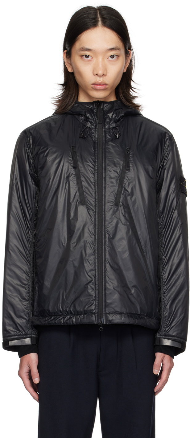 Stone Island Black Packable Jacket Stone Island