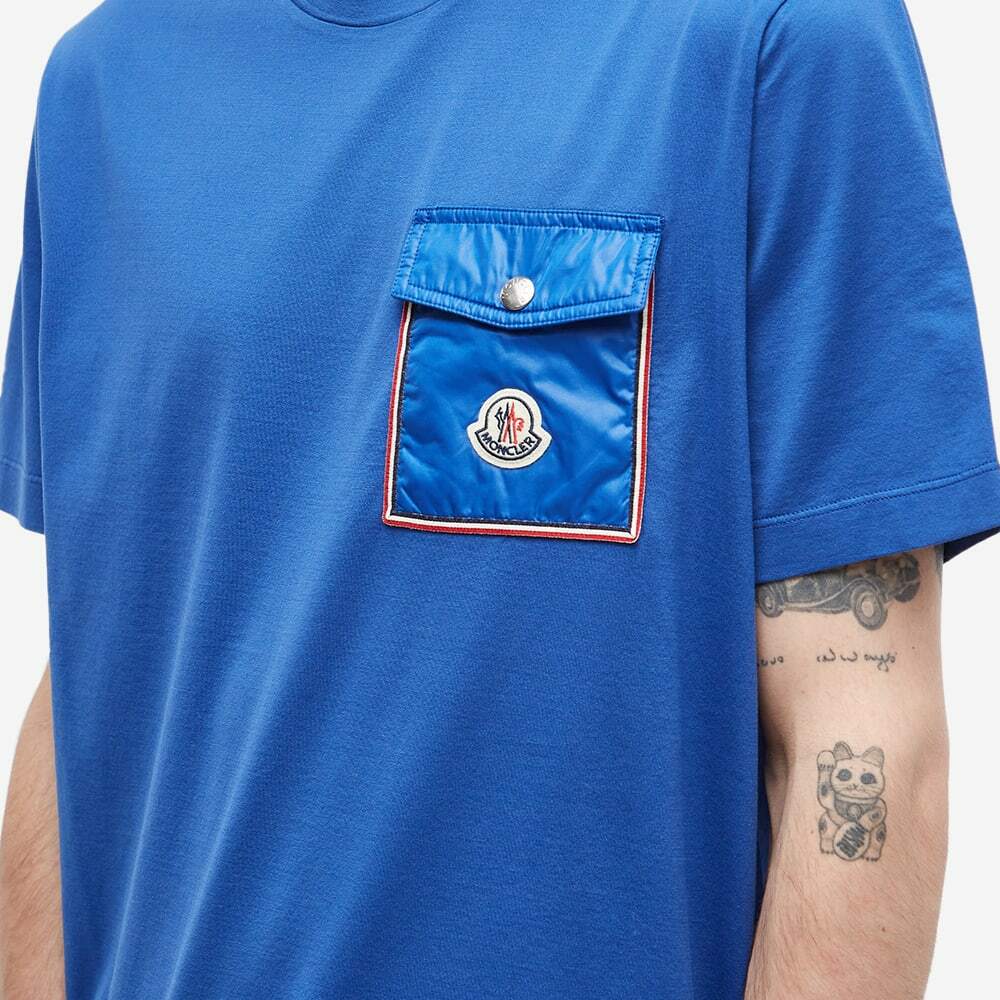 Moncler Men's Maya Pocket Logo T-Shirt in Bluette Moncler