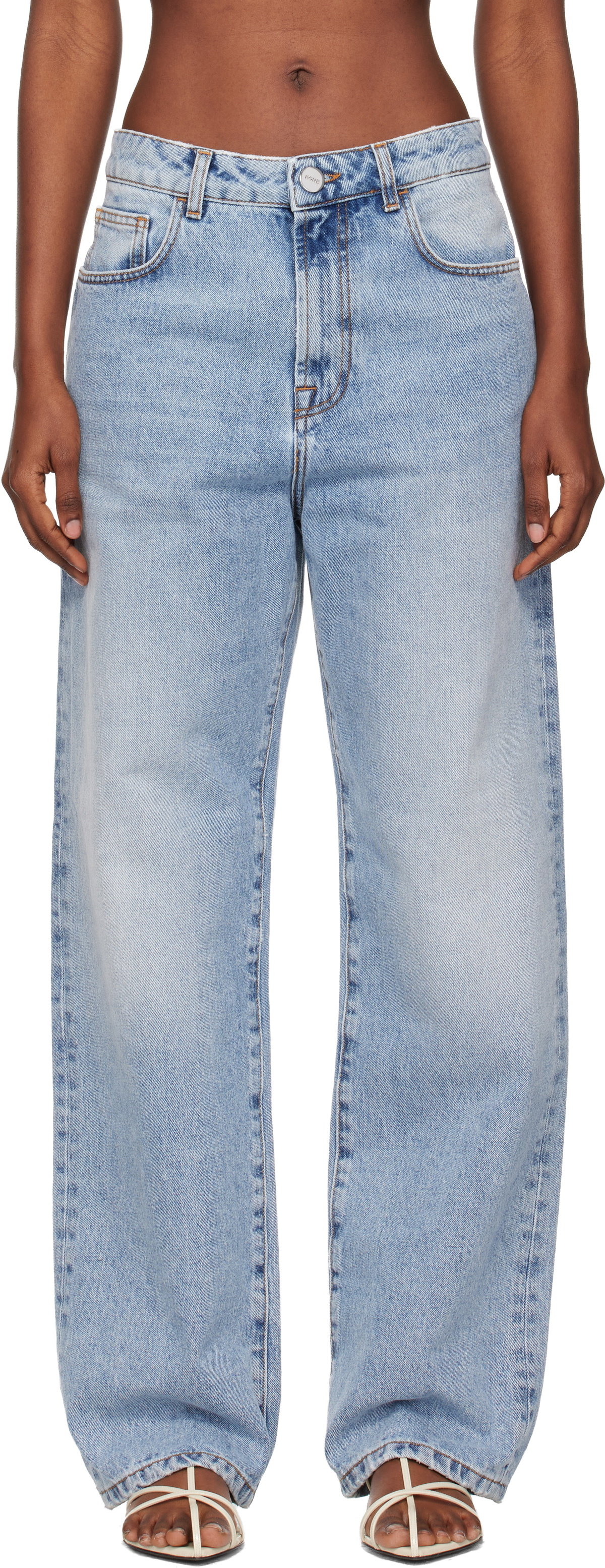 Róhe Blue Baggy Fit Jeans Róhe