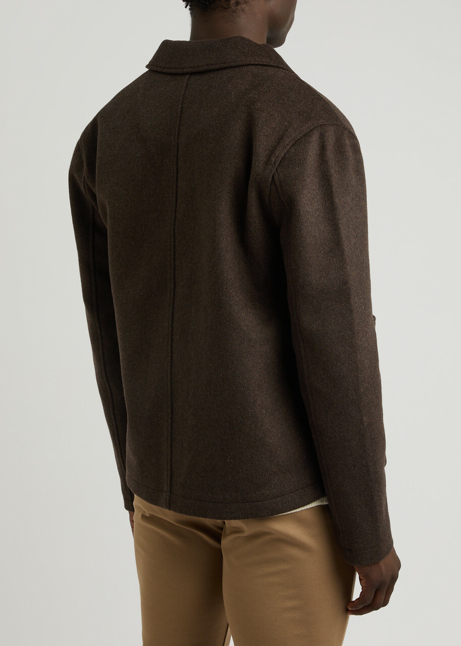 Paige Chancery Wool-blend Jacket Brown Paige