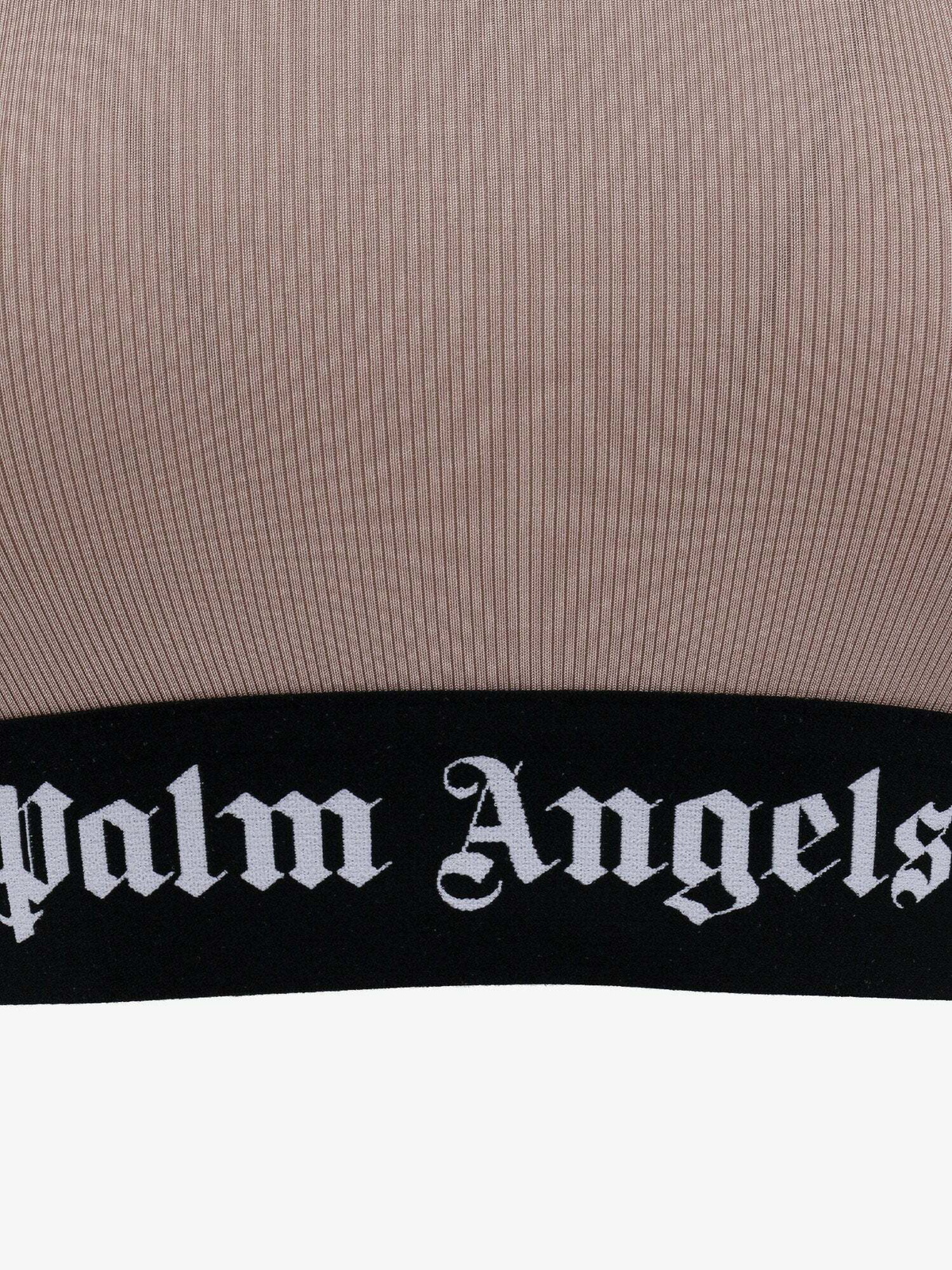 Palm Angels Top Beige Womens Palm Angels