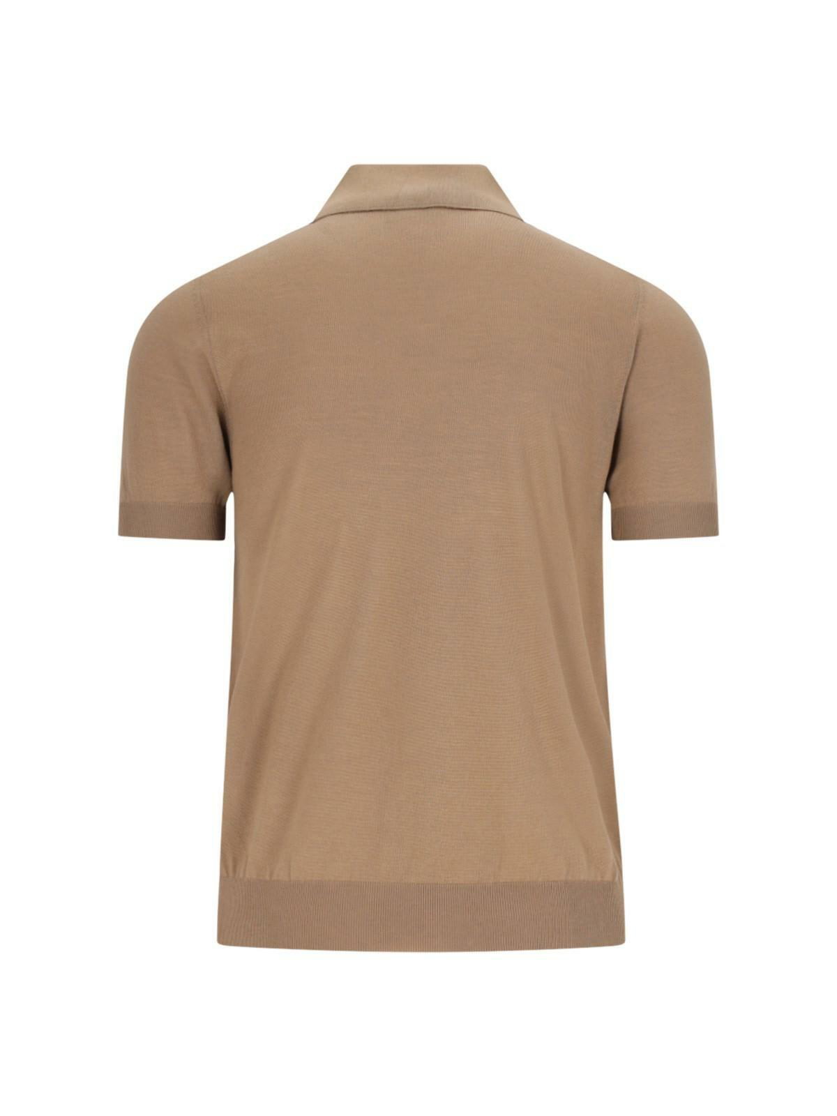 Fendi Logo Knit Polo Shirt Fendi