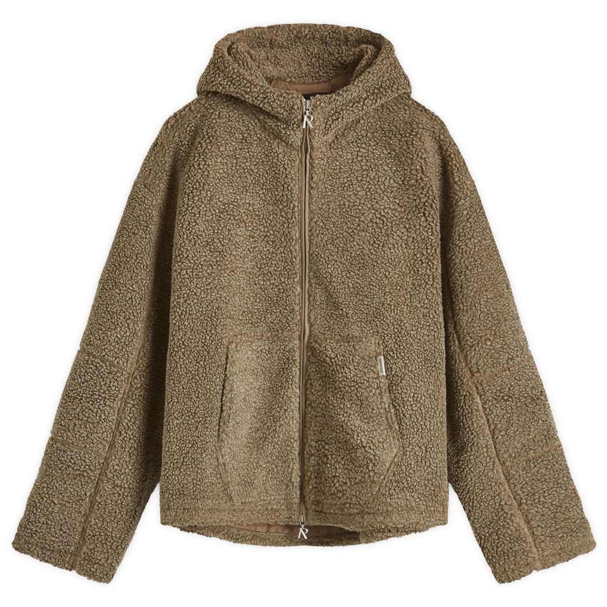 Represent Men's Hooded Fleece Jacket in Rock Represent