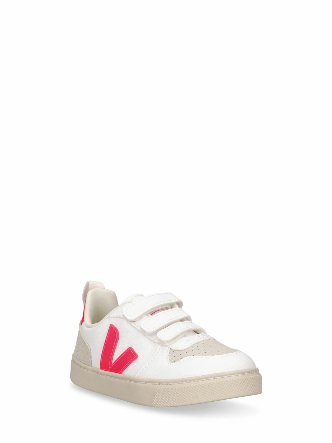 VEJA V-10 Chrome-free Leather Strap Sneakers VEJA